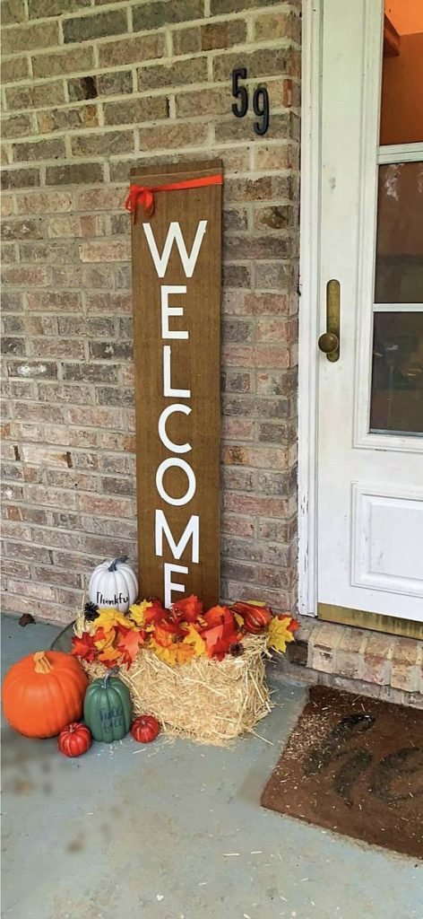 Fall Porch Welcome Signs - Craft and Beauty