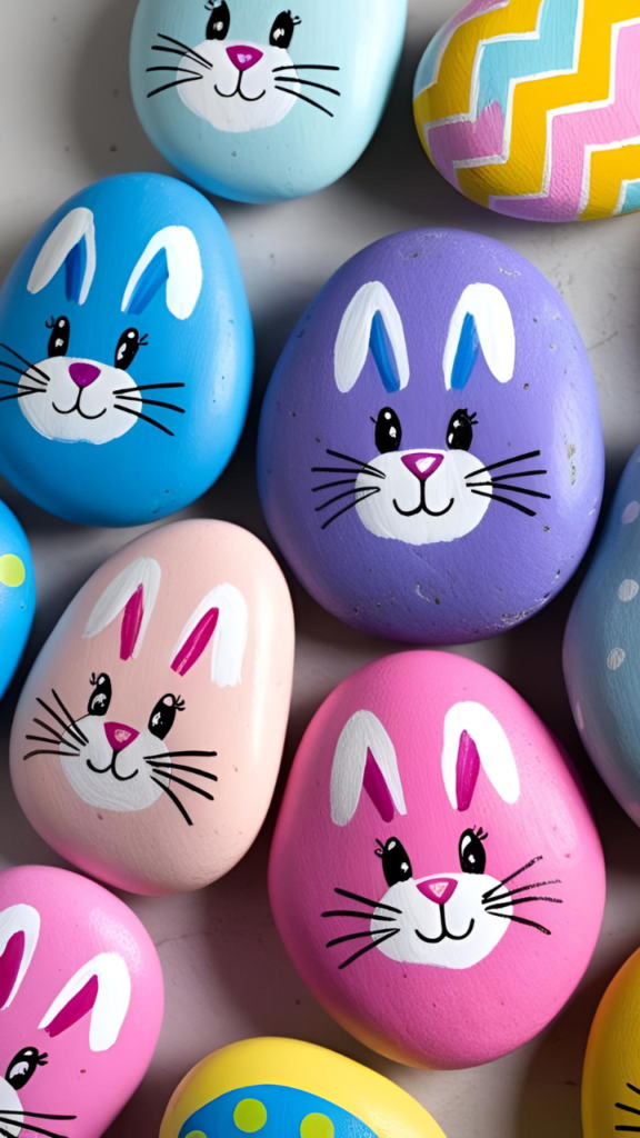 Easter Painted Rocks - Craft and Beauty